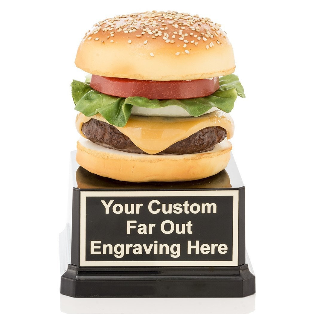 Burger Trophy - Cheeseburger - Burger Lover Gift, Service Award ...