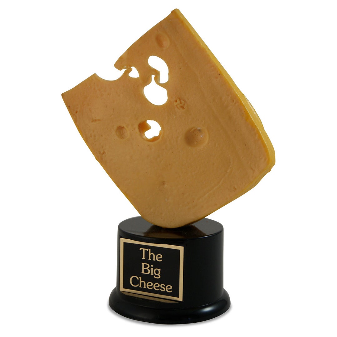 Cheese Trophy - Cheese Lover Gift, the Big Cheese Award, Funny Trophy ...