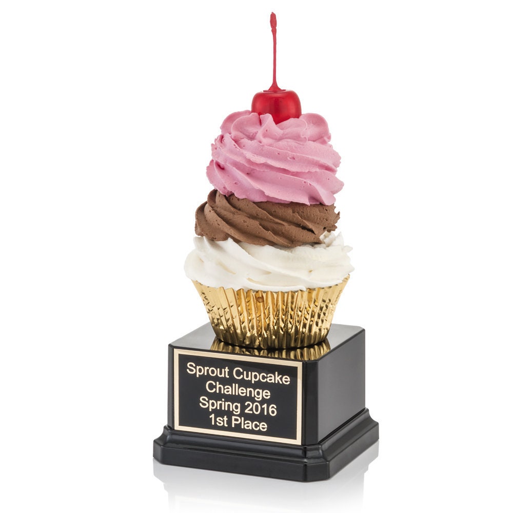 Cupcake Trophy - Cute Cupcake Lover Gift, Silly Sweet Tooth Dessert ...