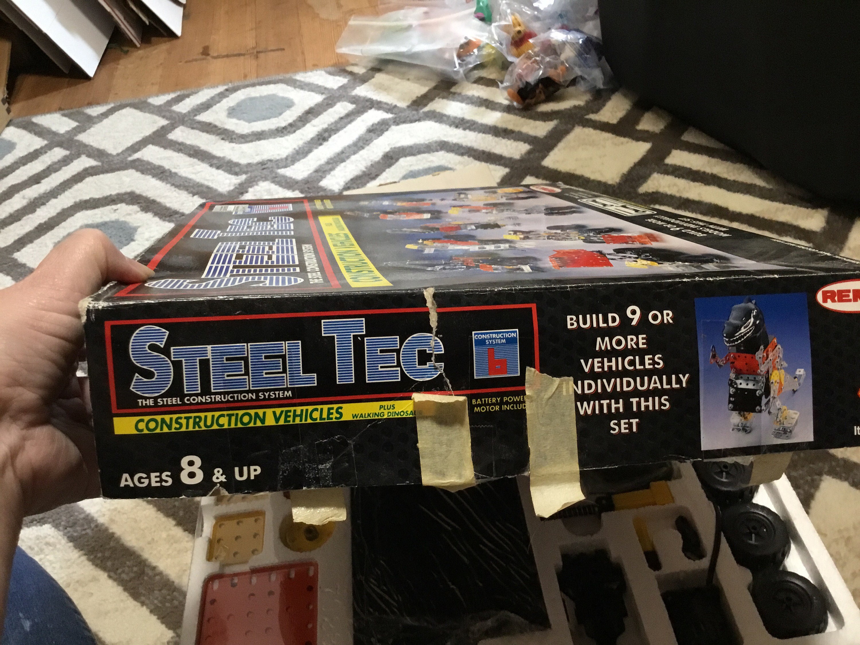 Steel Tec Construction Vehicles Plus Walking Dinasour - Etsy