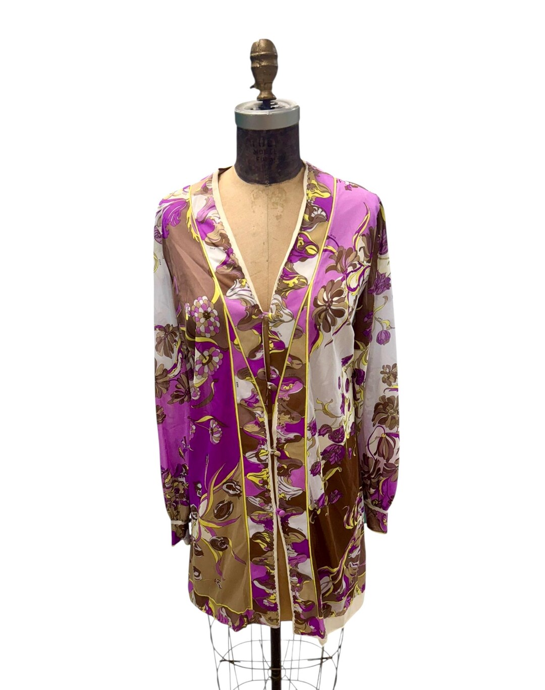 Vintage Emilio Pucci for Formfit Rogers Pink Brown Lingerie Top Med. - Etsy