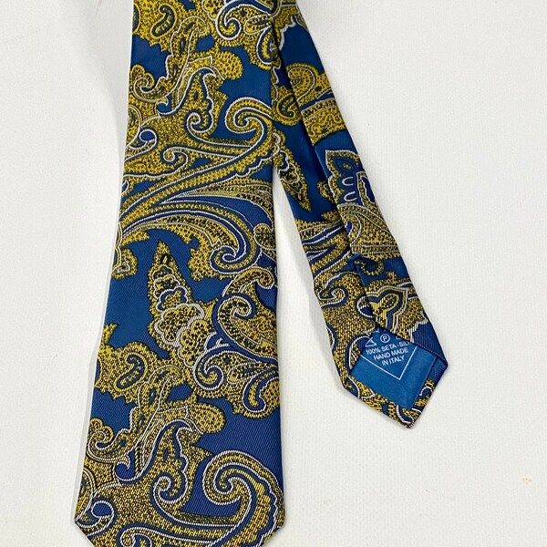 Blue Paisley Ties - Etsy