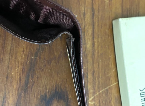 Vintage Swank Mens Brown Leather Wallet New Old Stock - Gem