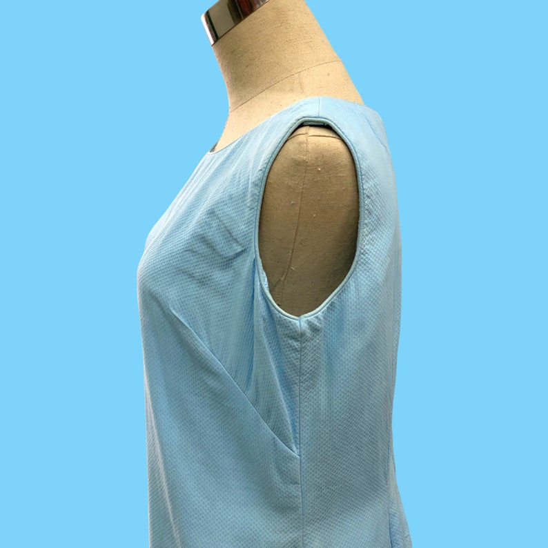 Vintage 60's Mel Warshaw Miss Jane Miami Blue Waffle Weave - Etsy