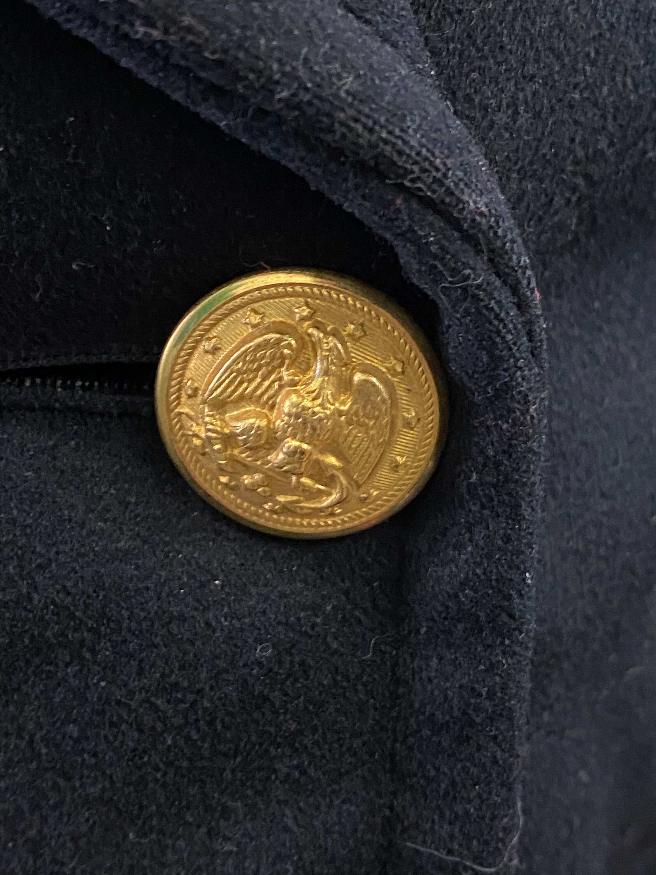 Vintage US Navy Long Wool Officers Bridge Coat USN - Etsy