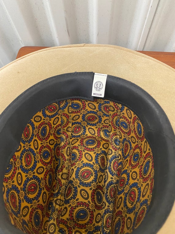 Vintage Tan Stetson Cowboy Hat With Feather Cockade -… - Gem