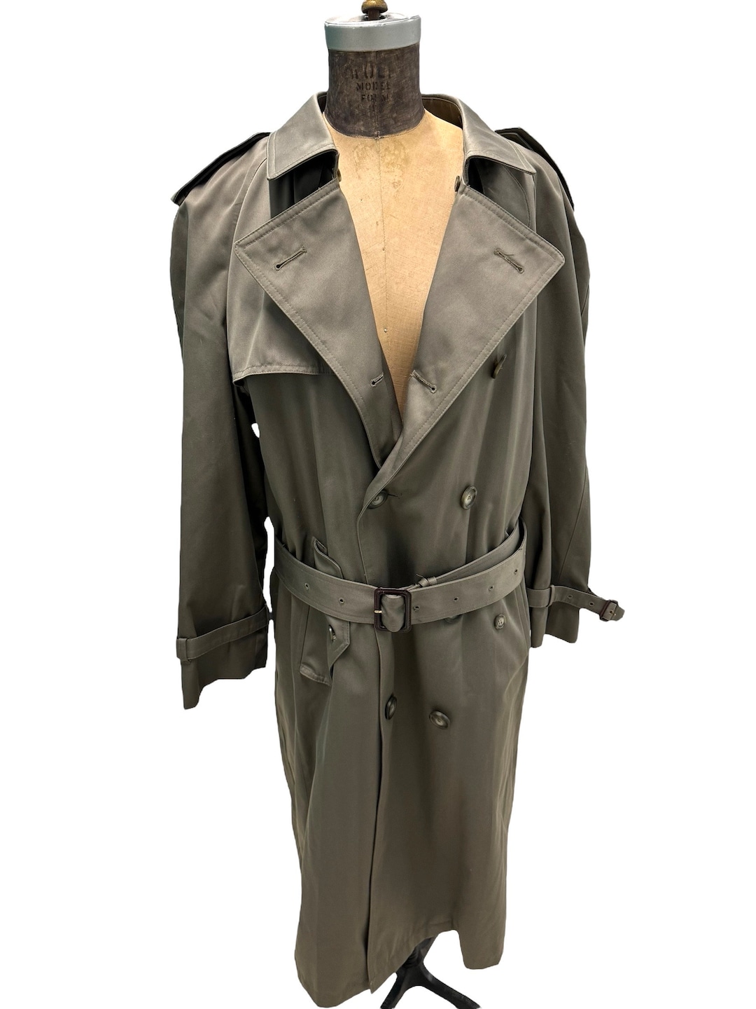 Lauren Ralph Lauren Belted Trench Coat W/ Wool Lining Double Breasted ...