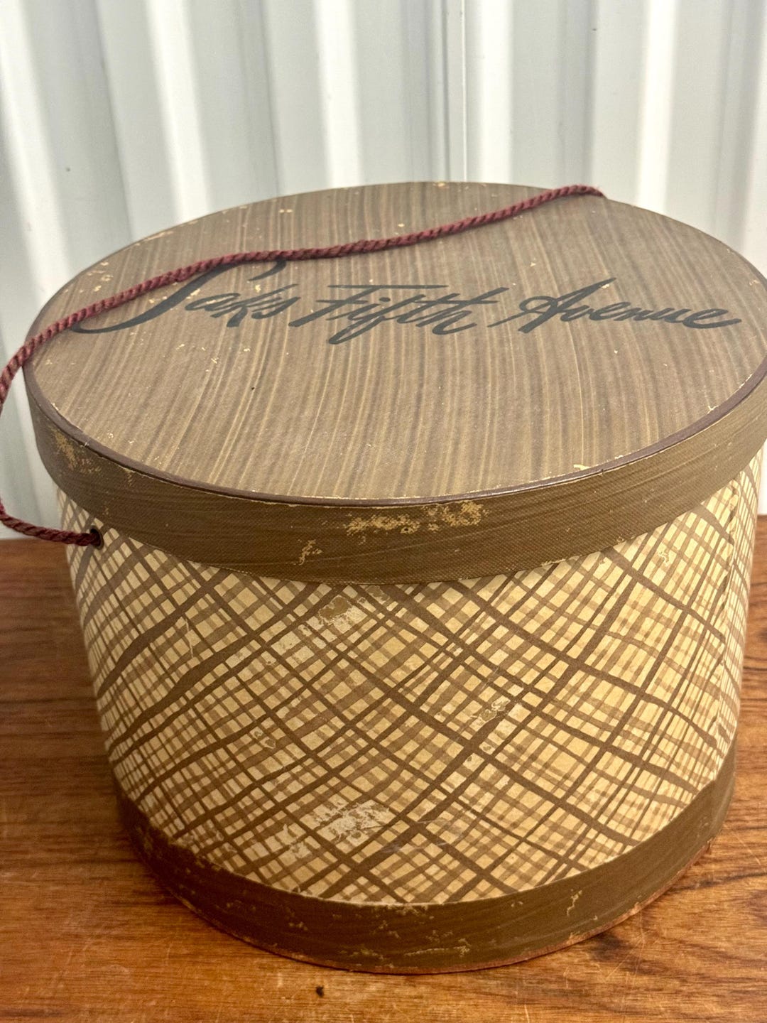 Vintage 1950s Saks Fifth Avenue Hat Box - Etsy