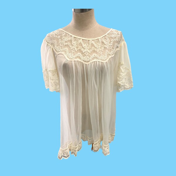 Sheer Short Nightgown - Etsy