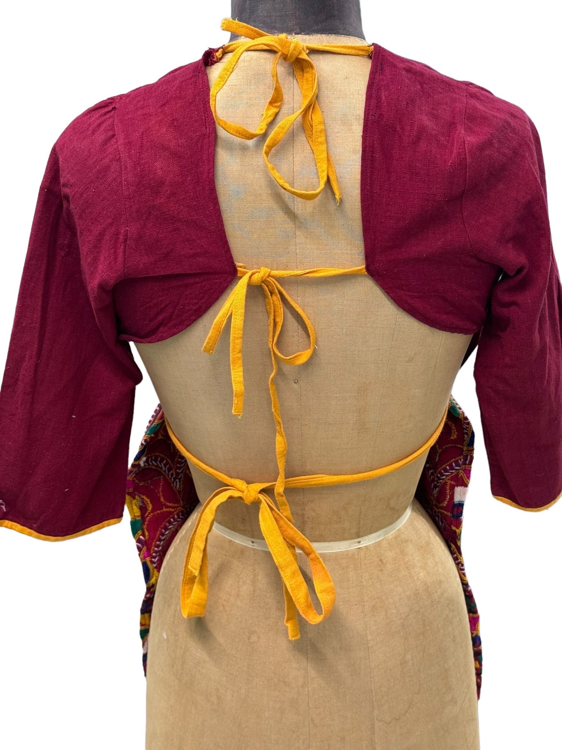 Vintage 70s Boho Hippy Backless Tunic Top Rajkumari Made in India Sz 11 ...