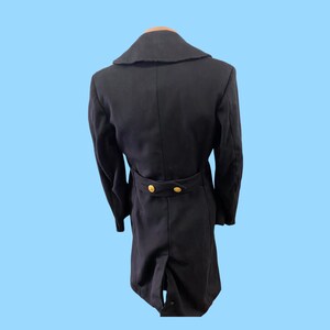 Vintage US Navy Long Wool Officers Bridge Coat USN - Etsy