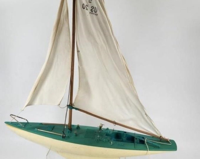 Vintage Eldon. Pond Yacht for Sailing. Large Sailboat for Use in Water ...