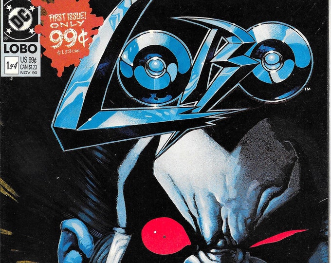 Lobo #1 First Edition DC Comic Book November 1990 - 0.99 Cent Painted ...