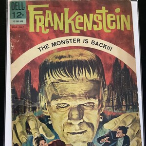 Frankenstein #1 Dell 1964 "the Monster Lives.." by Don Segall, Painted ...