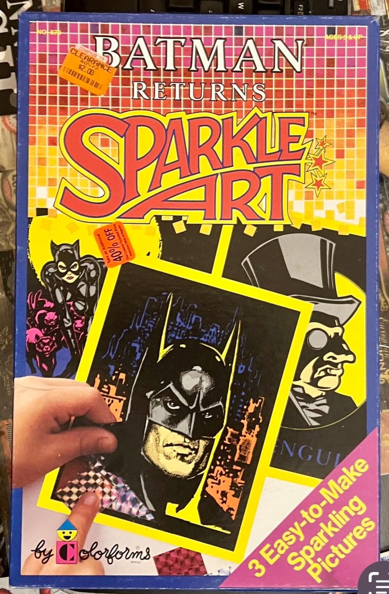 Vintage 1992 Batman Colorforms Sparkle Art Kit Official - Etsy