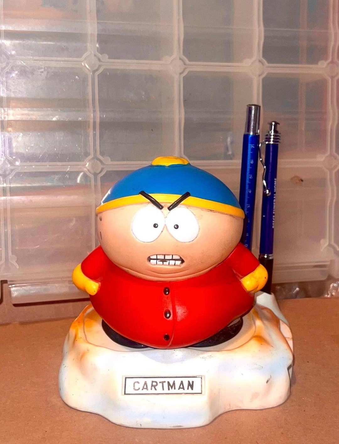 Cartman South Parks Eric Cartman. Rare Original 1997 Desk Mate Angry ...