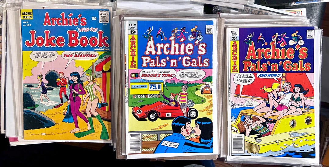 Archie Comics Archie’s Pals and Gals 125 & 127, Archie’s Joke Book 165 ...
