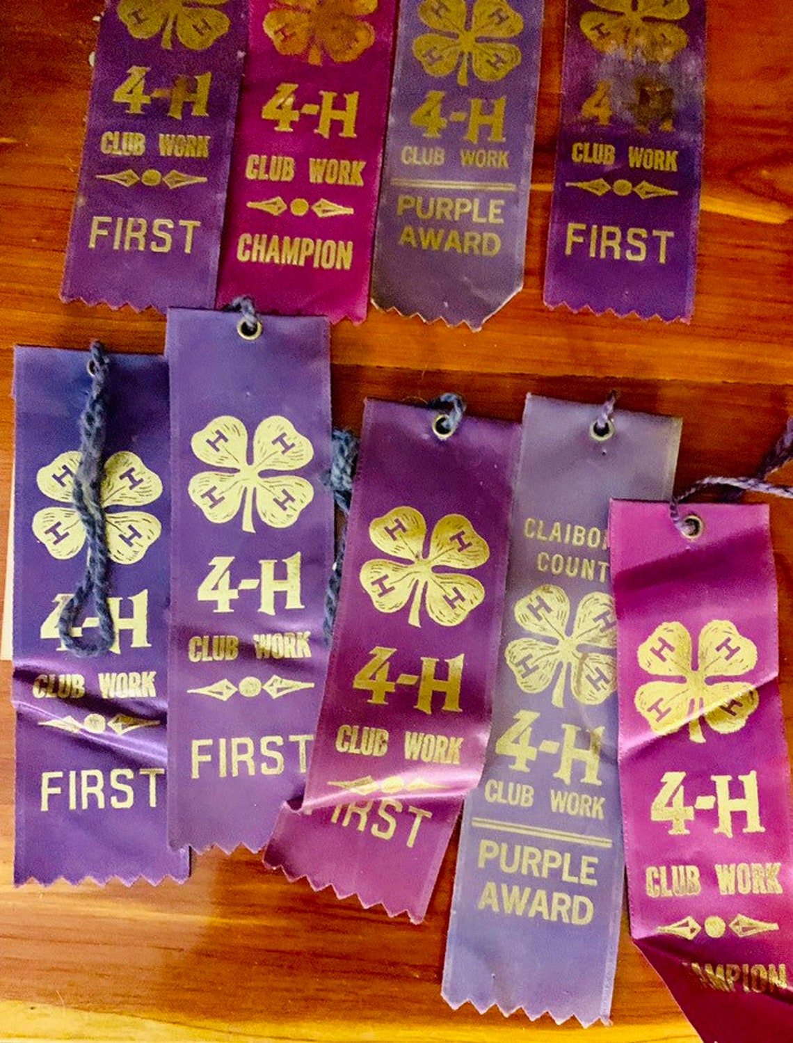 Vintage Blue Purple Ribbon 1st Place Ribbons Premium Vintage - Etsy