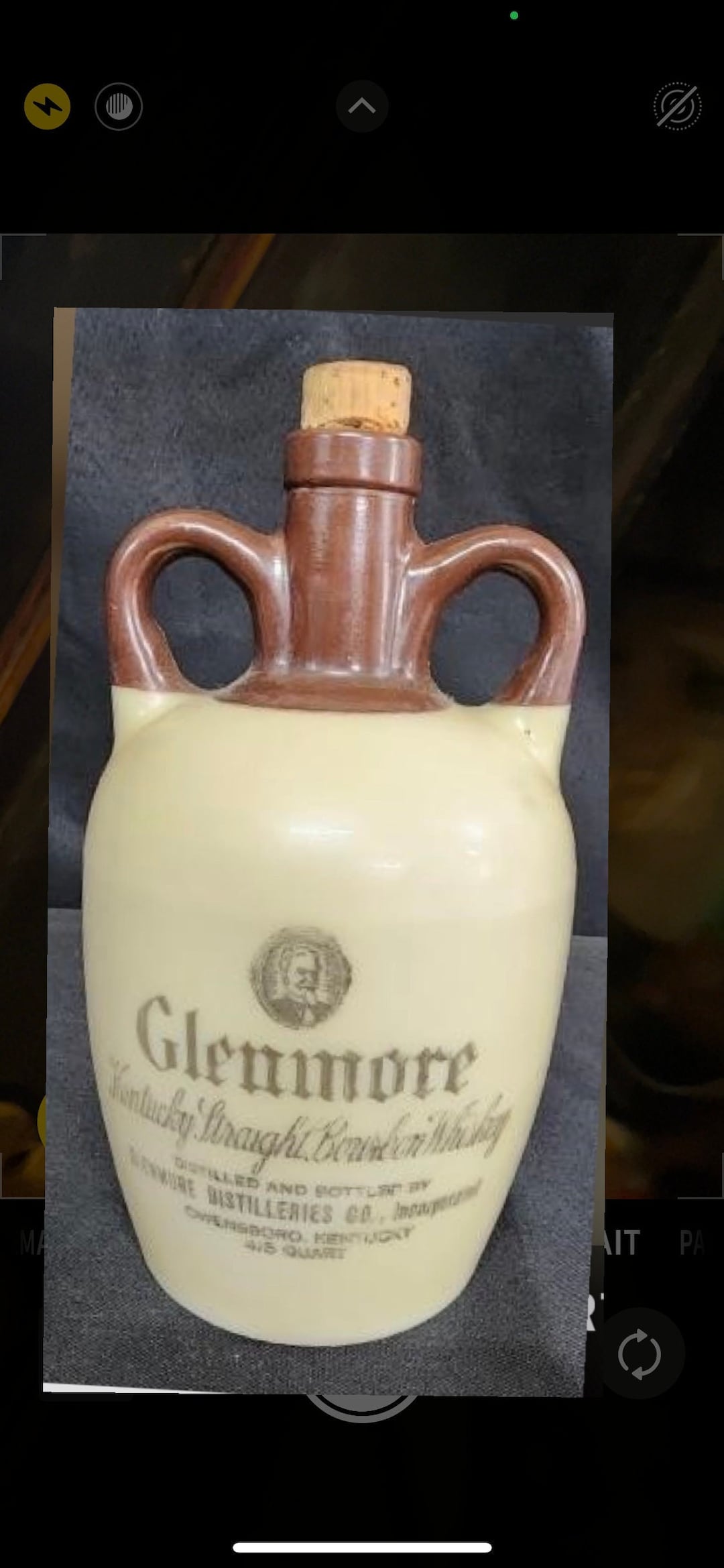 Glenmore Kentucky Straight Bourbon Whisky Double Thumb Handled Liquor ...