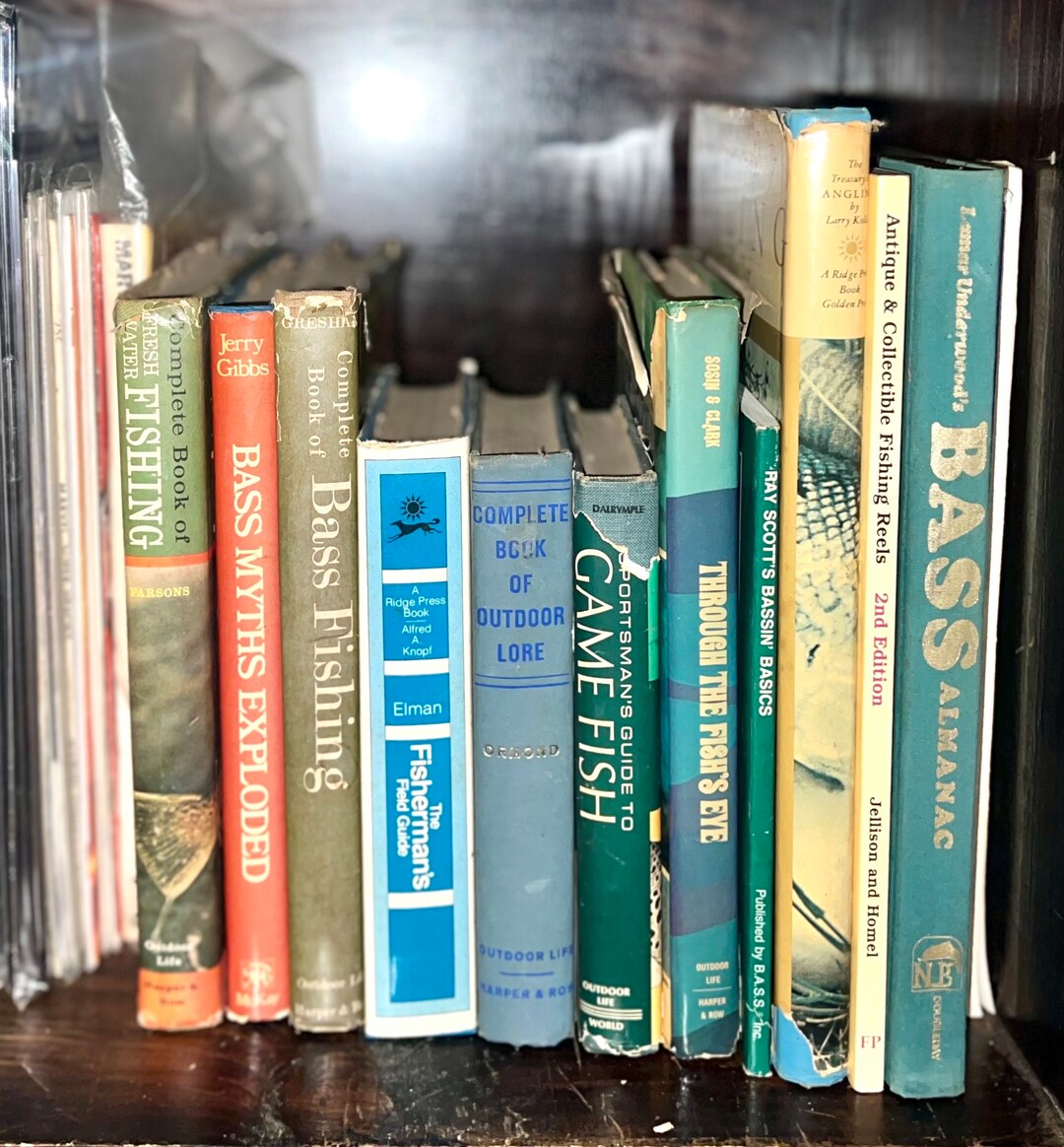 Fishing Library! Classic Collection of 11 Vintage Hardback Fishing ...