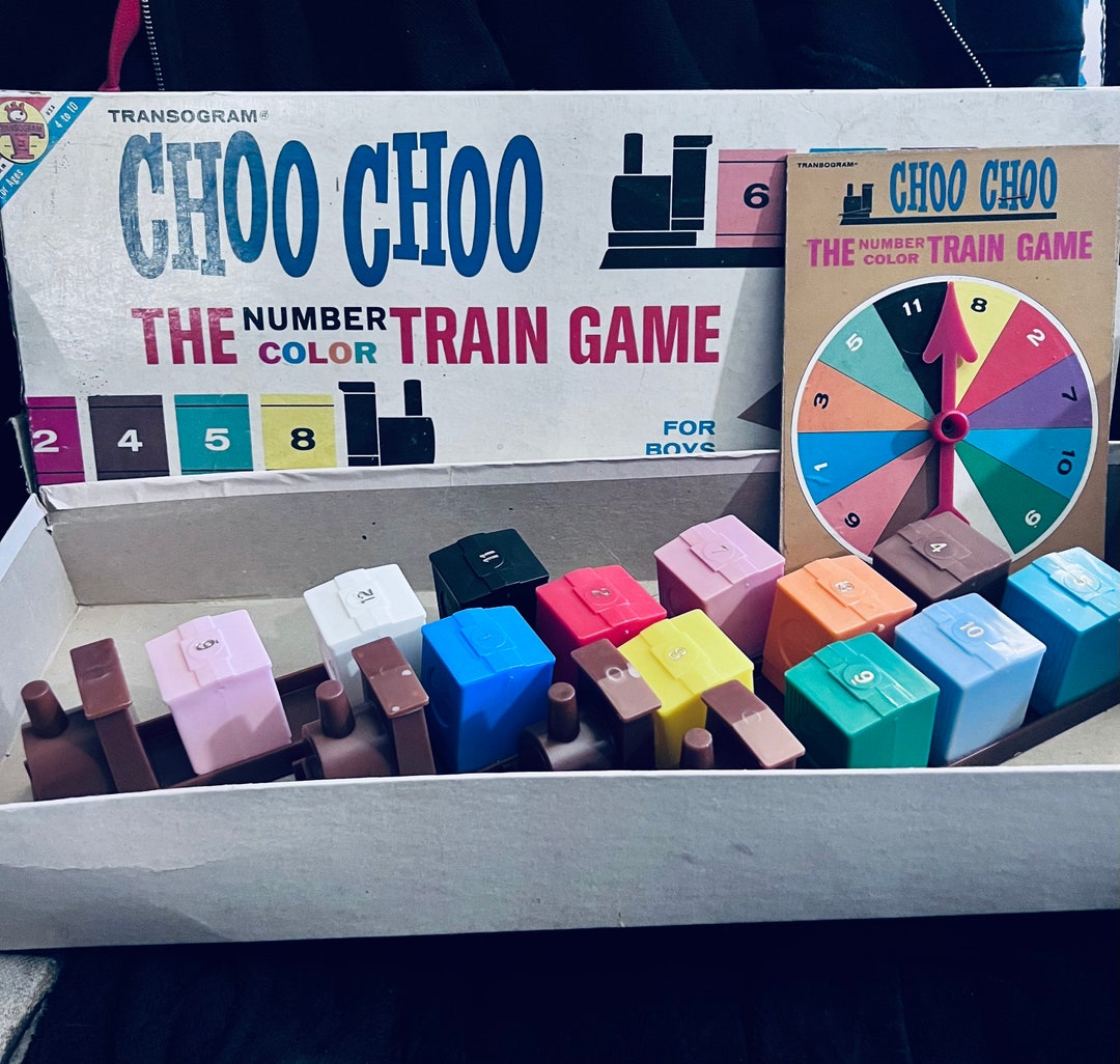 Vintage Rare Transogram Choo Choo the Number Color Train Game Woth ...
