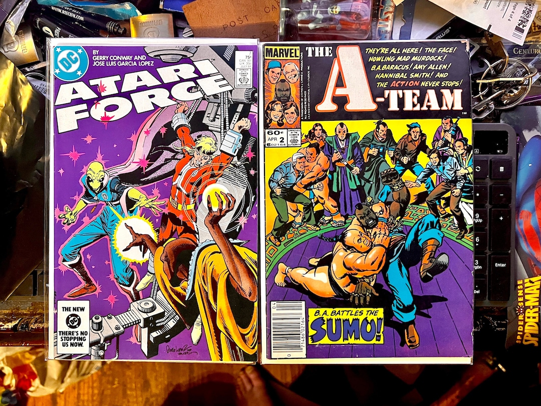 A-team 2 And/or Atari Force 7 Vintage Marvel and DC Comic Books Both From 1984 - Etsy