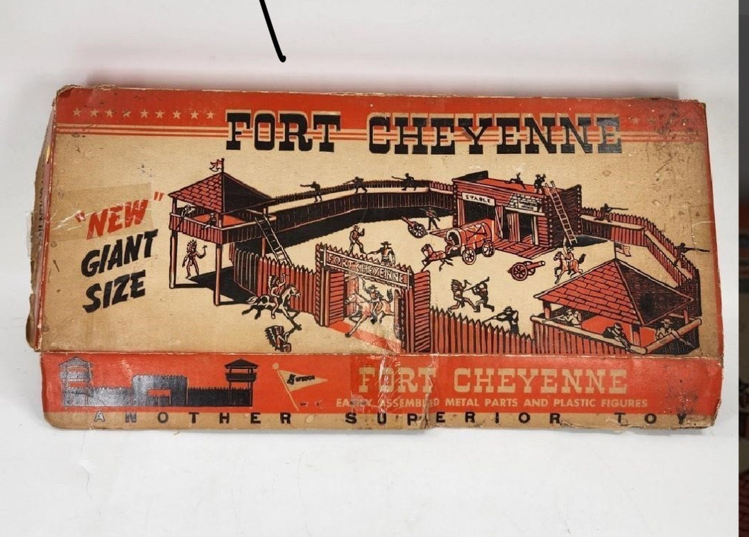 Superior T Cohen Fort Cheyenne Play Set RARE Giant Size. Vintage 1950s ...