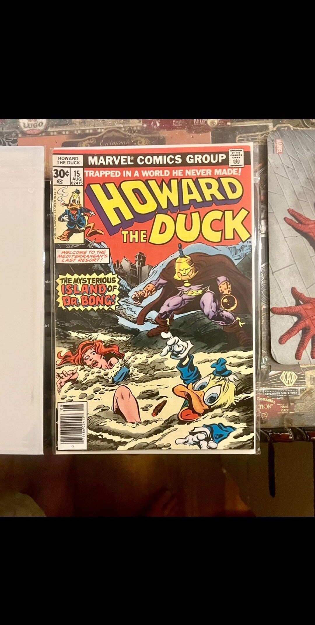 Howard the Duck 15 First Appearance of Dr. Bong Marvel Comics August ...
