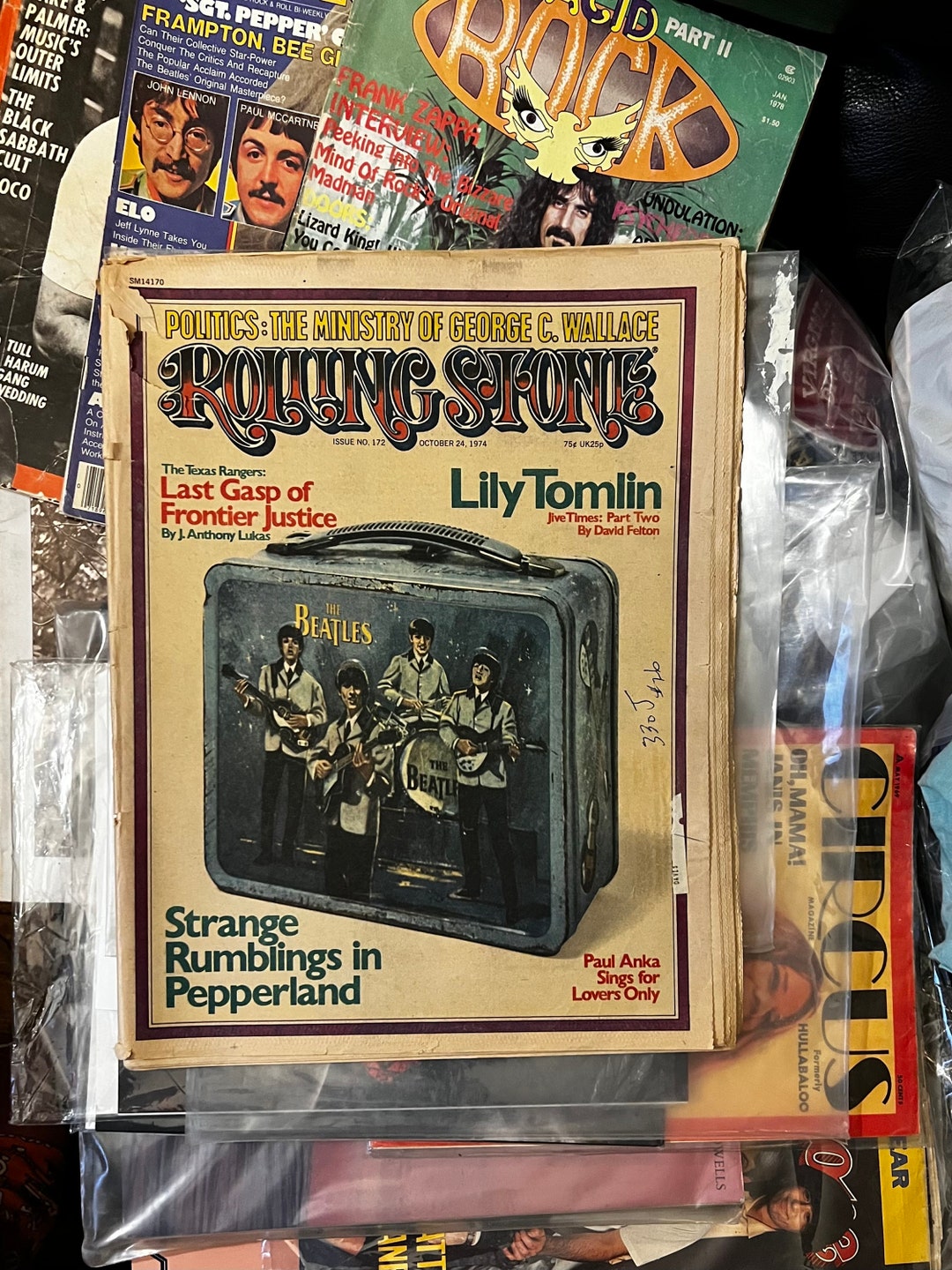 Rolling Stone Magazine Vintage Oct. 1974 Beatles Cover, Lily Tomlin ...