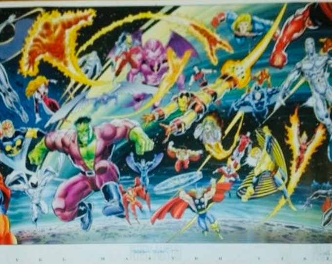 Vintage Comic Book Art - Marvel Master Vision 1992 Marvel Universe ...