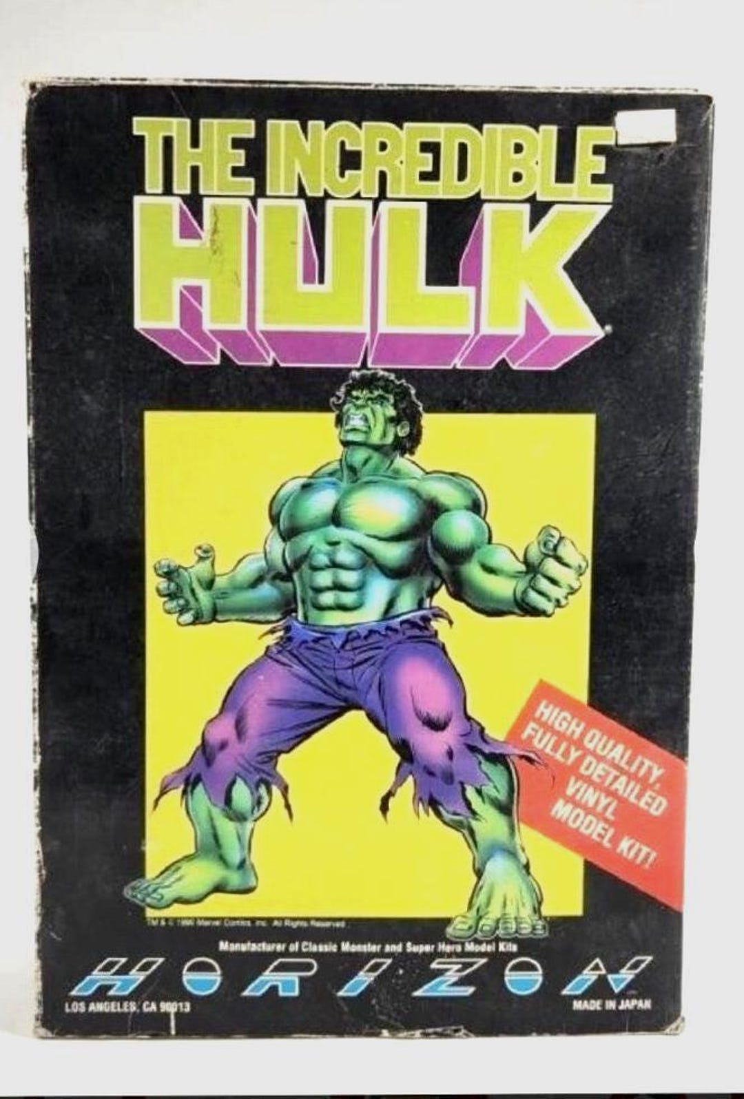 The Incredible Hulk Horizon Model Kit. Vintage 1990 Marvel Hulk 13 ...
