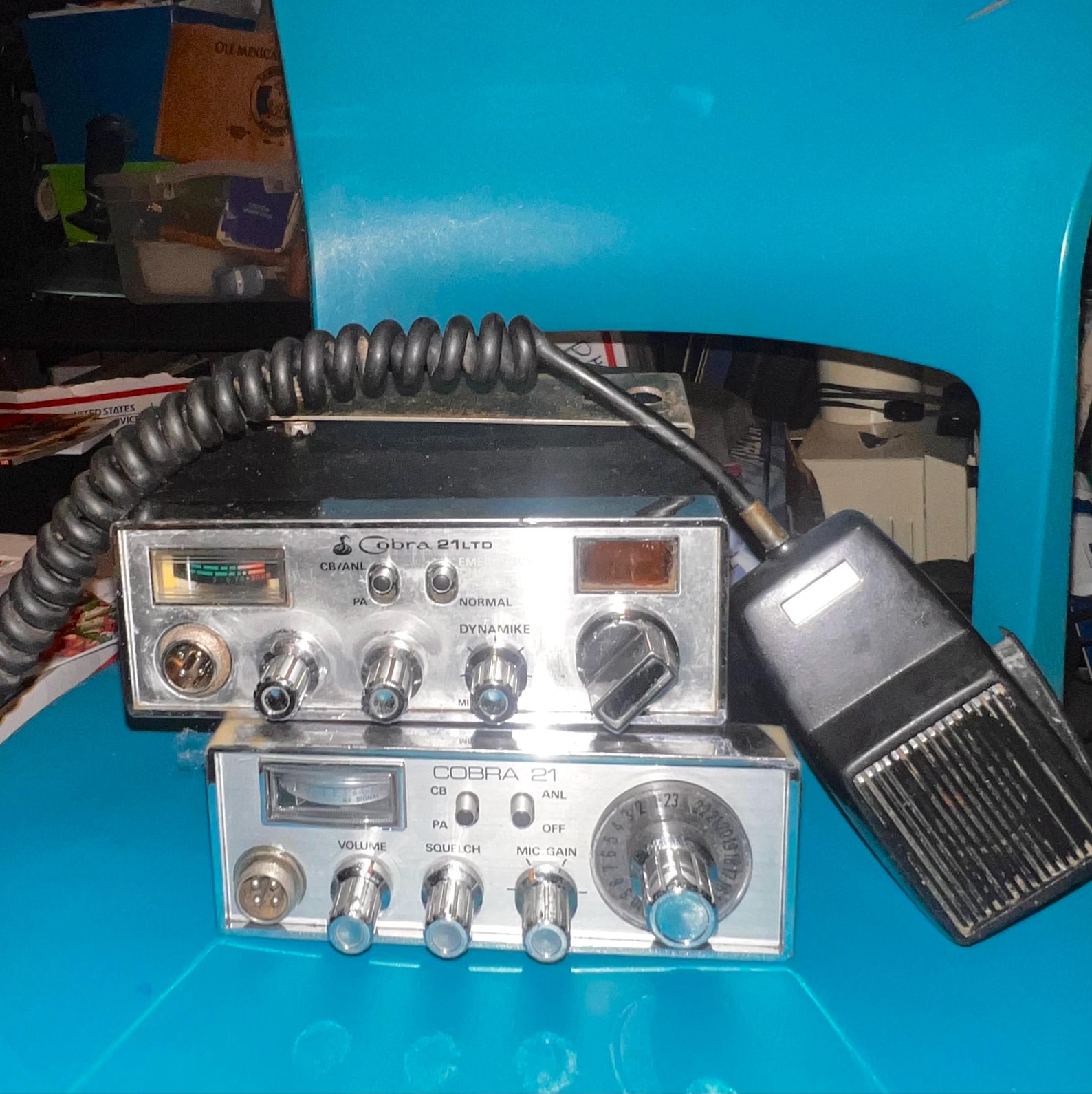 Vintage Cobra 21 CB Radio 23 Channel, Cobra 21 LTD 40 Channel Citizens ...