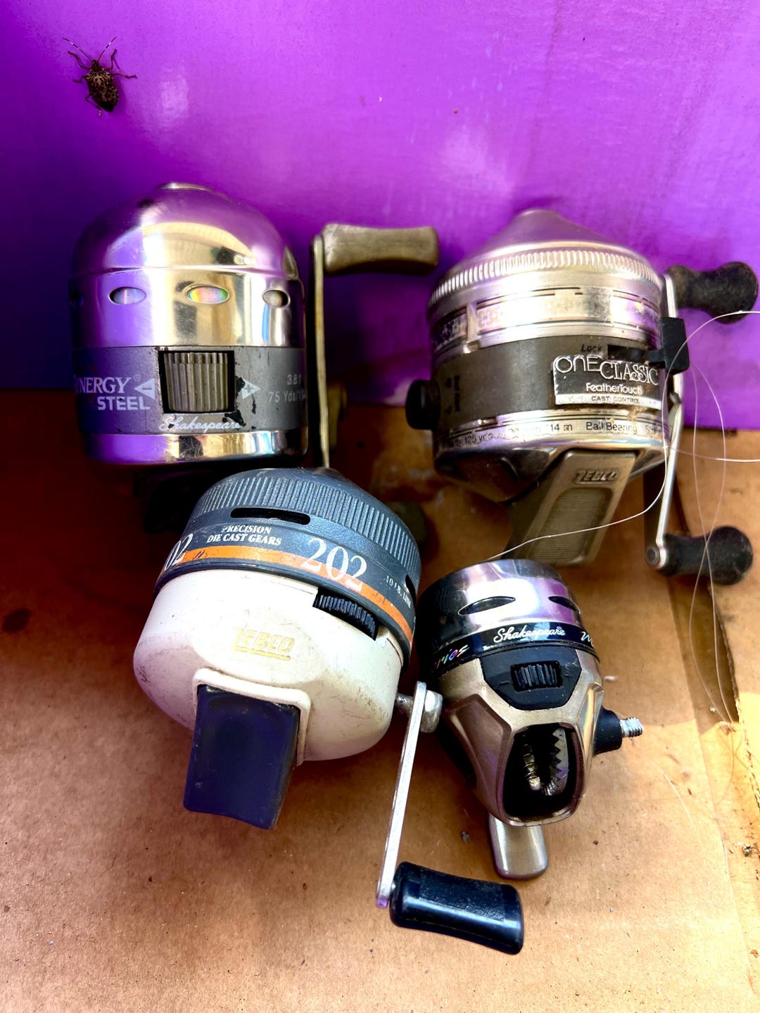 Vintage Fishing Reels Zebco and Shakespear Pushbutton Faves! Zebco One ...