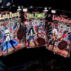 Lady Death, Evil Ernie, Lady Demon Vintage 1997 Action Figures Original ...
