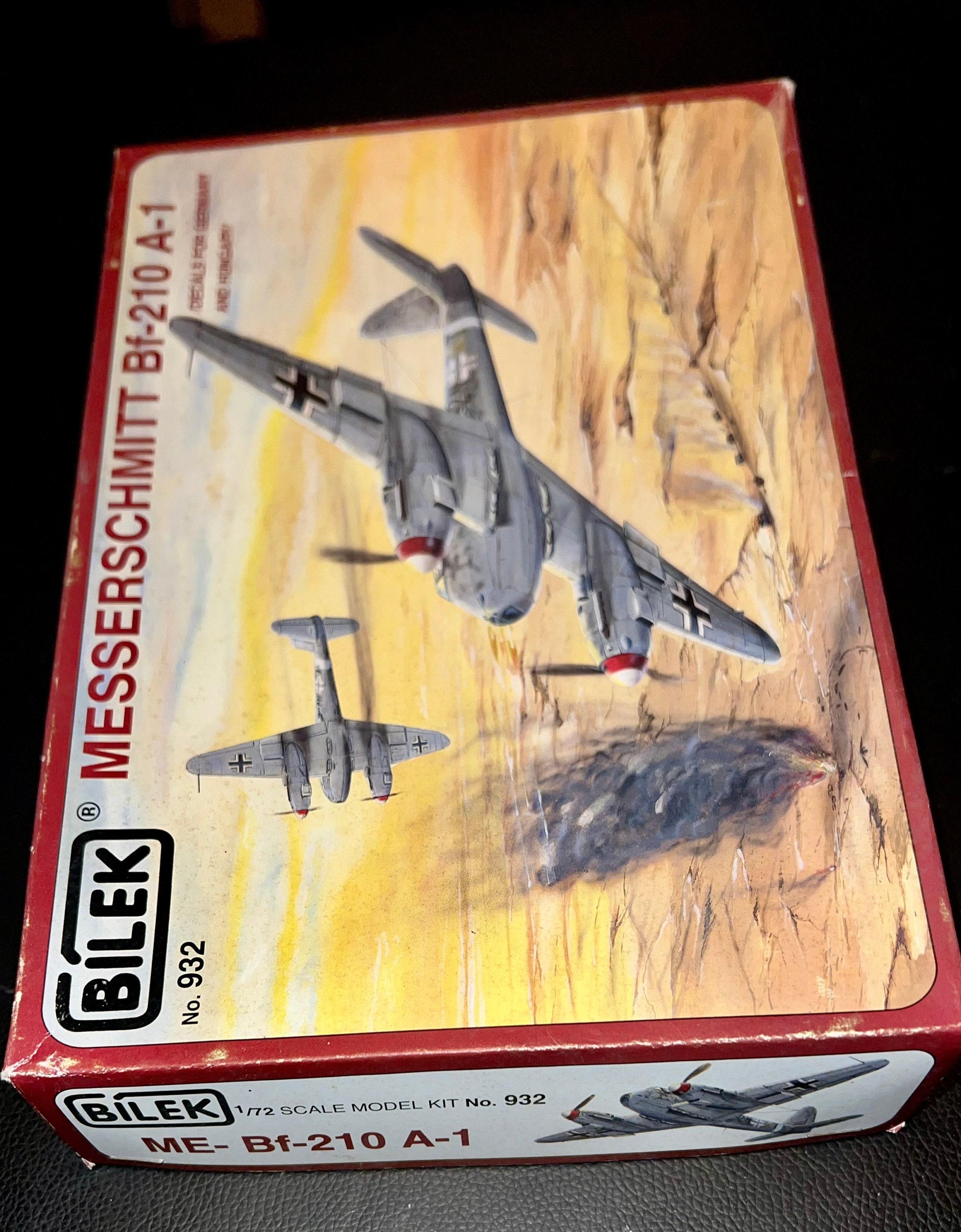 Aircraft 1:72 Scale Messerschmitt Bf-210 A-1. Airplane Model Kit ...