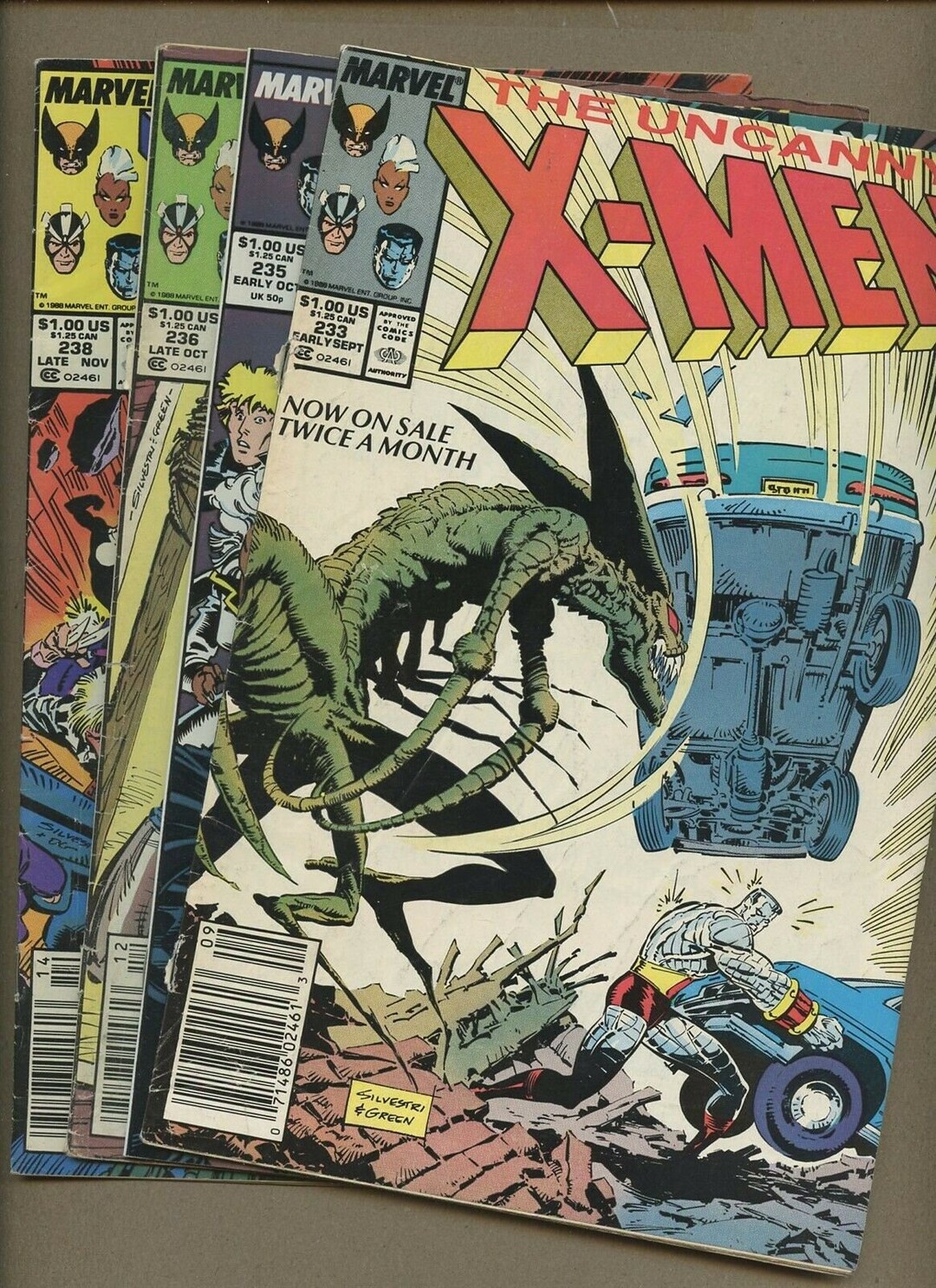 X-Men 233,235,236,238 Genosha! 1st Genegineer! Four Vintage 1988 ...
