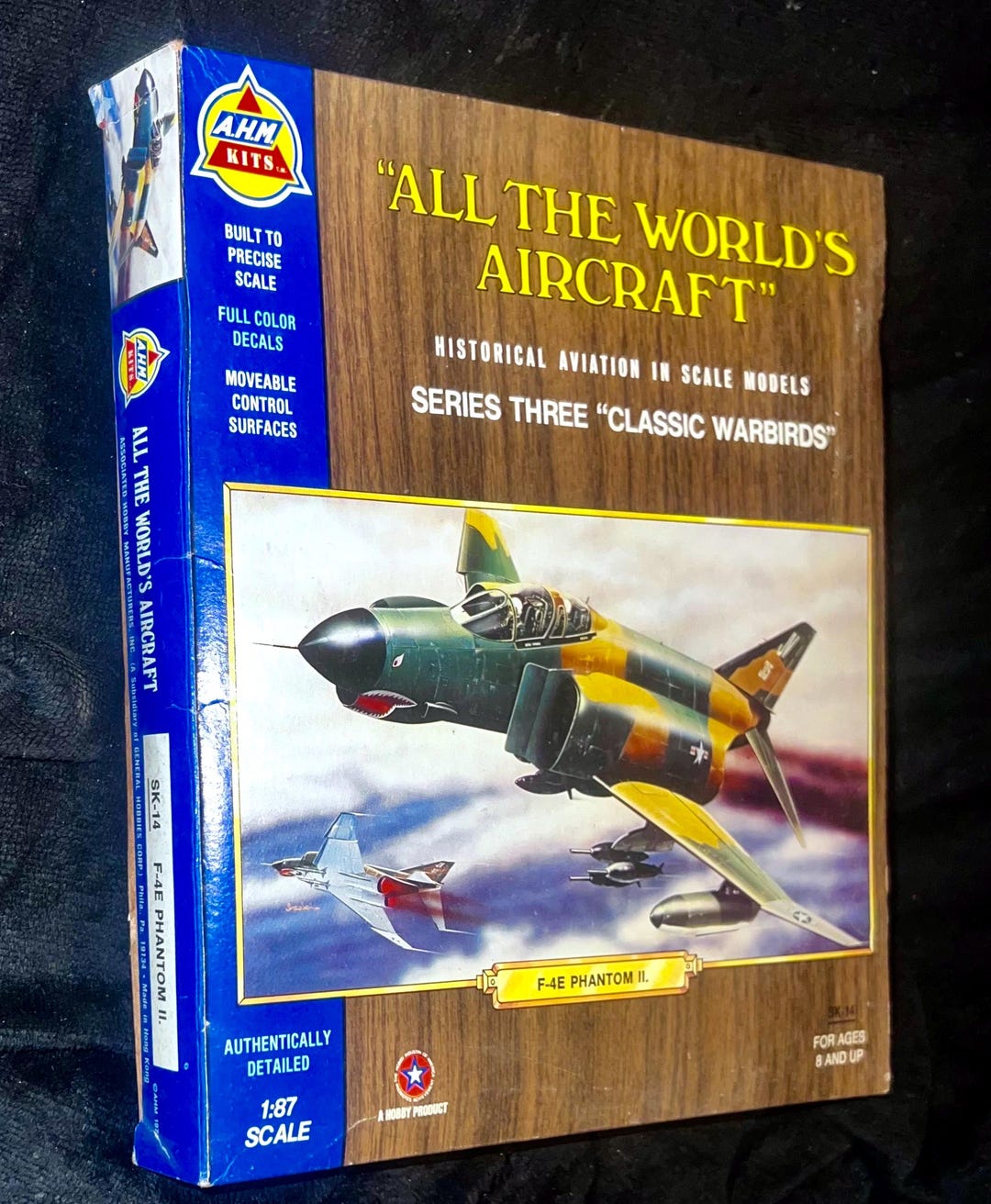 F4E Phantom II 1/87 Scale AHM Model Aircraft Kit Vintage 1970s W ...