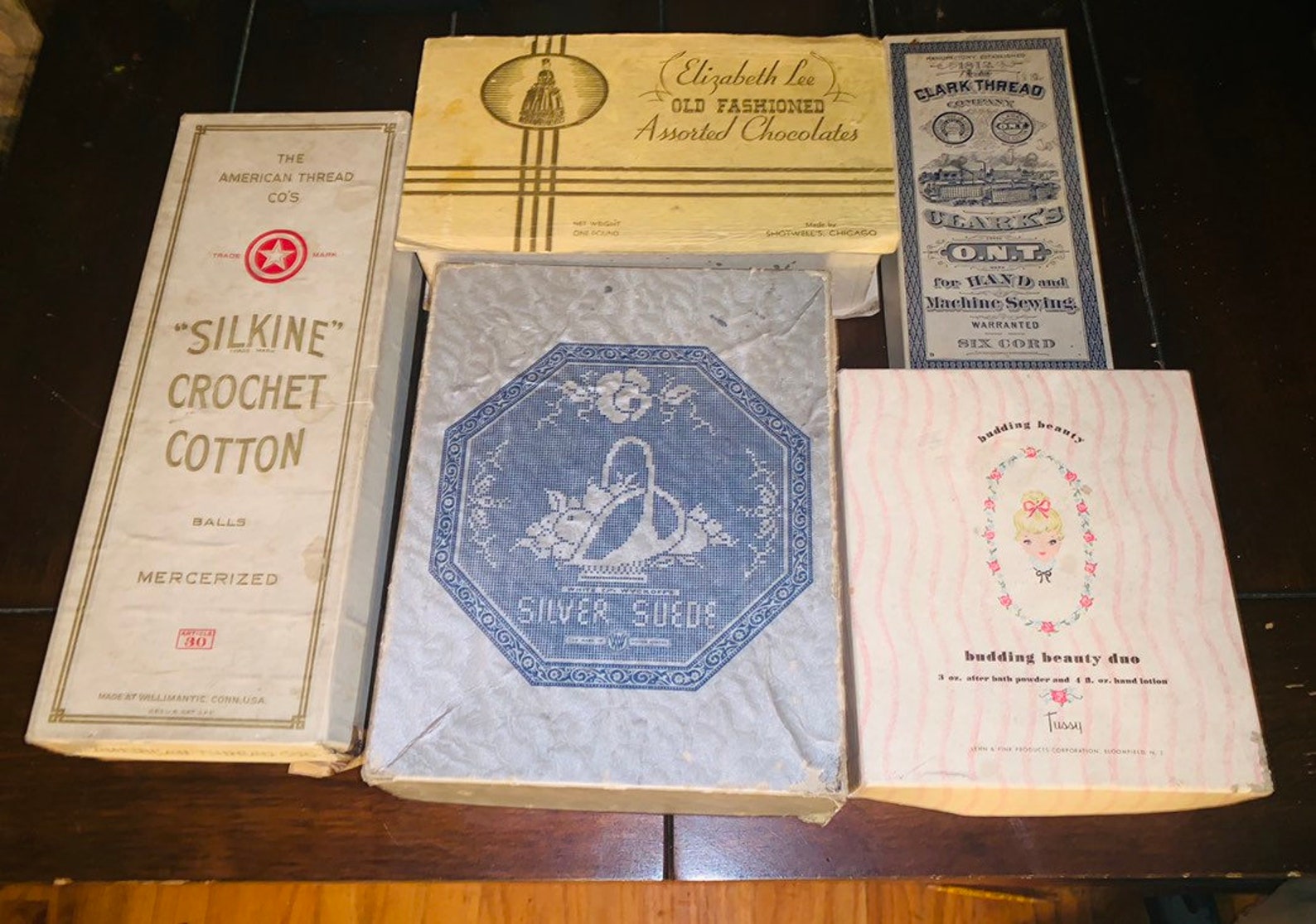 Boxes & Ephemera Antique Elizabeth Lee Old Fashioned Assorted - Etsy