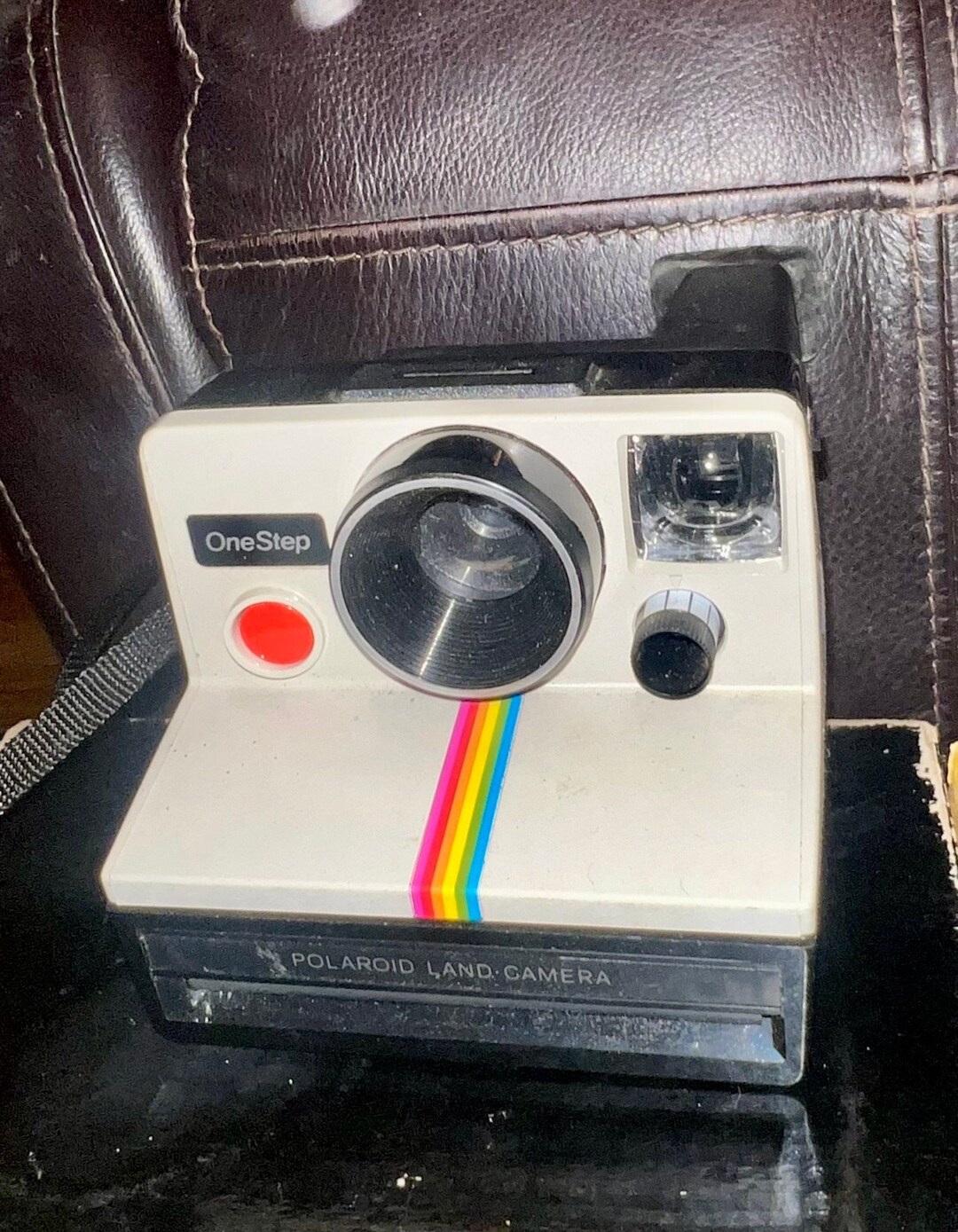 Polaroid Vintage One Step Land Camera With Strap. Original White With ...