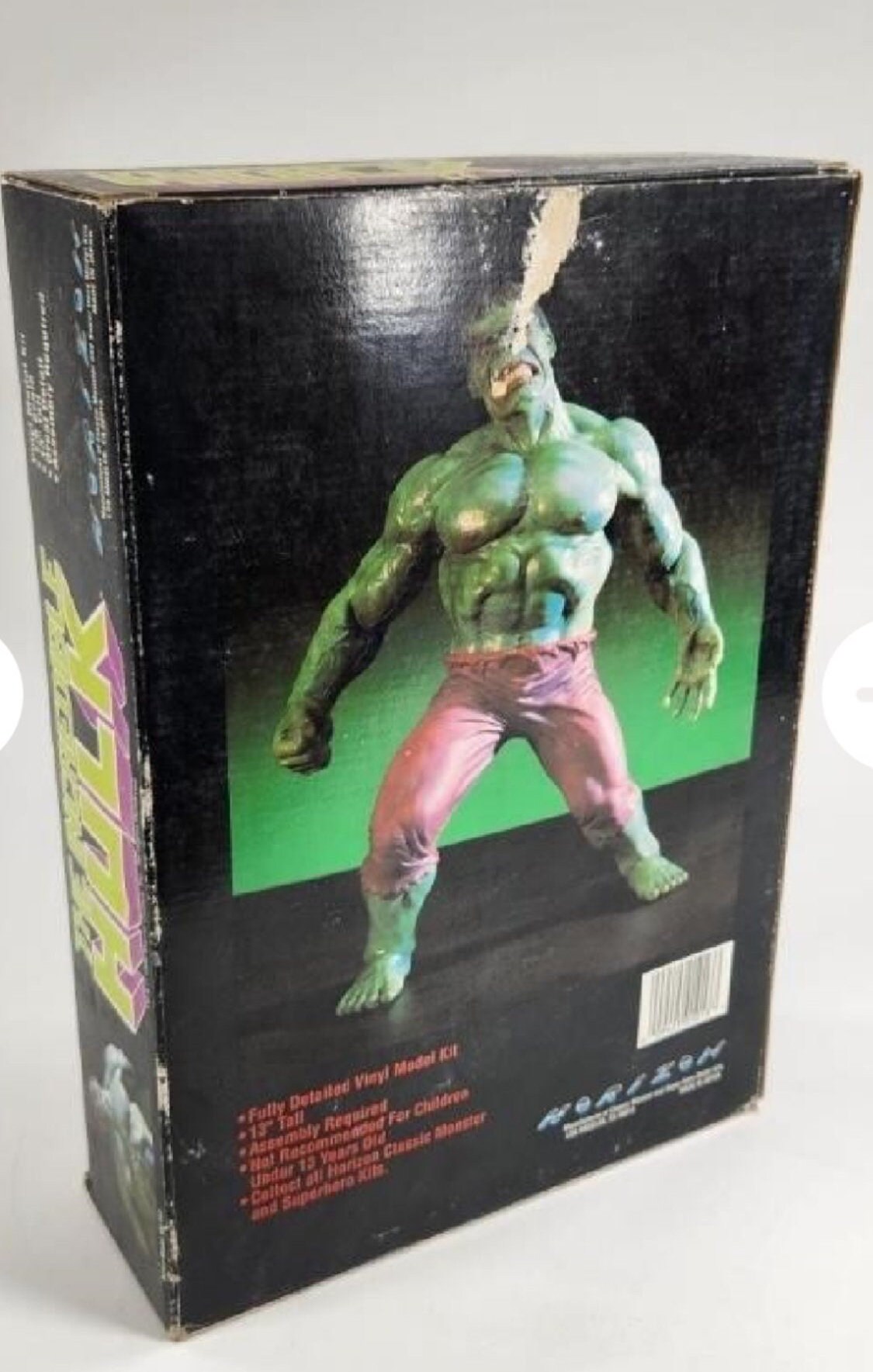 The Incredible Hulk Horizon Model Kit. Vintage 1990 Marvel Hulk 13 ...