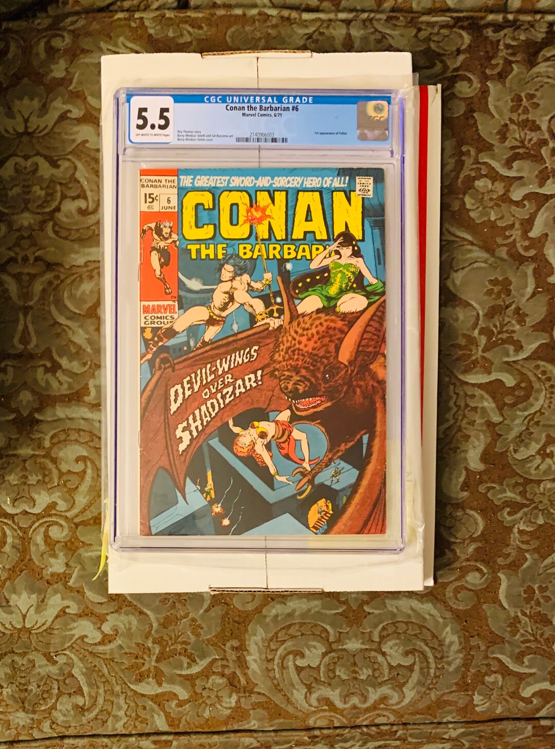 Conan The Barbarian 6 GGC 5.5 First appearance of Fafnir and Blackrat ...