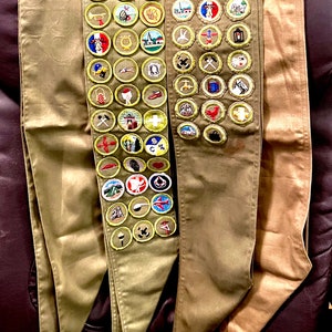 Boy Scout Sash With 33 Merit Badges BSA Sash With 20 Merit - Etsy
