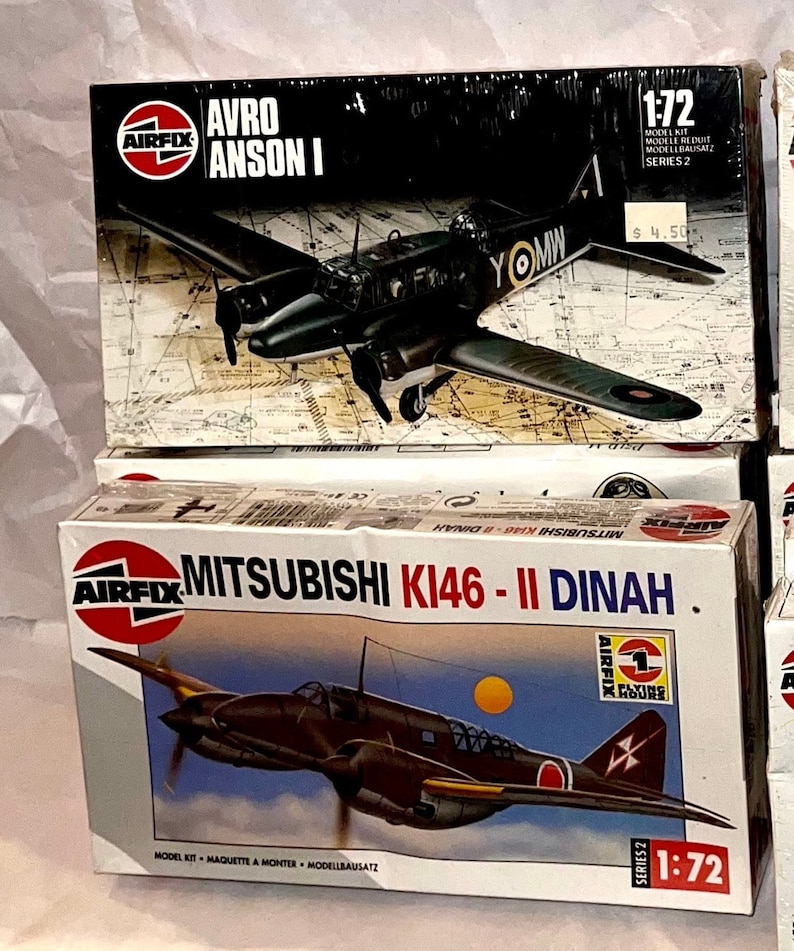 Model Aircraft. Vintage Airfix Model Military Aircraft From Brittan's ...