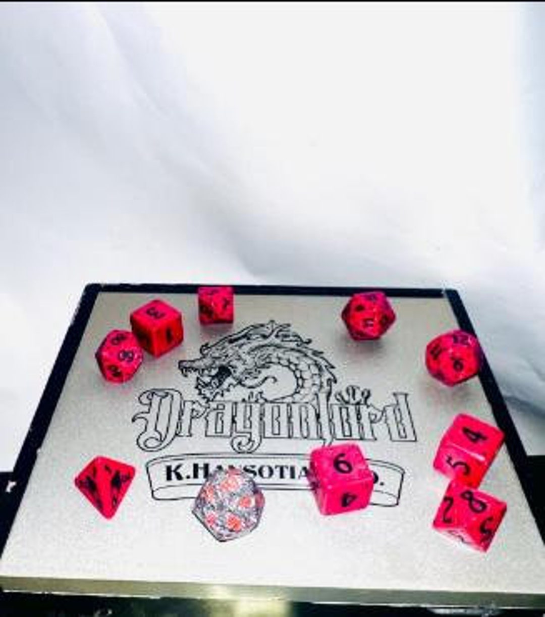 DND Dice Dice Boxes Premium Red Dragon Dice Set With Dragon Lord Cigar Box of Dungeons and ...