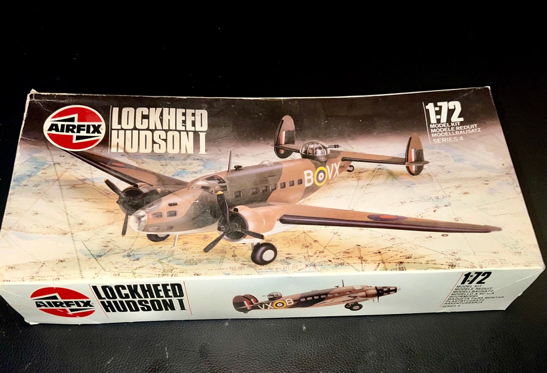 Lockheed Hudson 1 Series 4 Vintage 1986 (SEALED) Airfix Model Kit 1/72 ...
