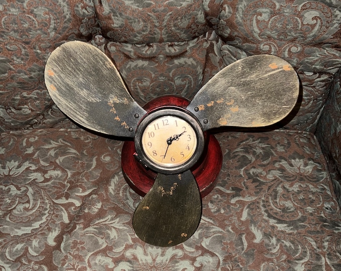 Propeller Stash Clock Boat Prop Airplane Prop With Deep Roomy Secret ...