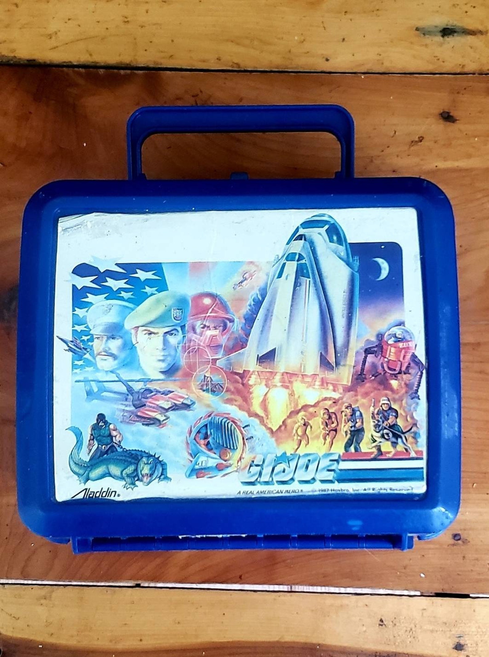 Vintage GI Joe Lunch Box. G.I. JOE A Real American Hero (1987) Aladdin ...