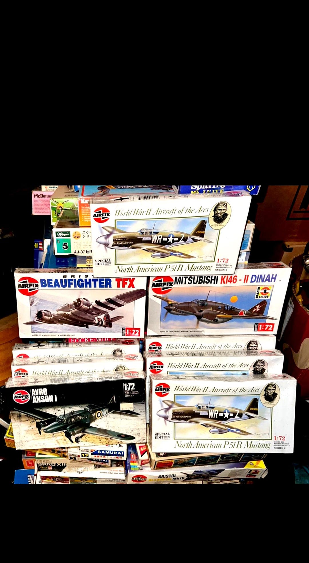 Model Aircraft. Vintage Airfix Model Military Aircraft From Brittan's ...