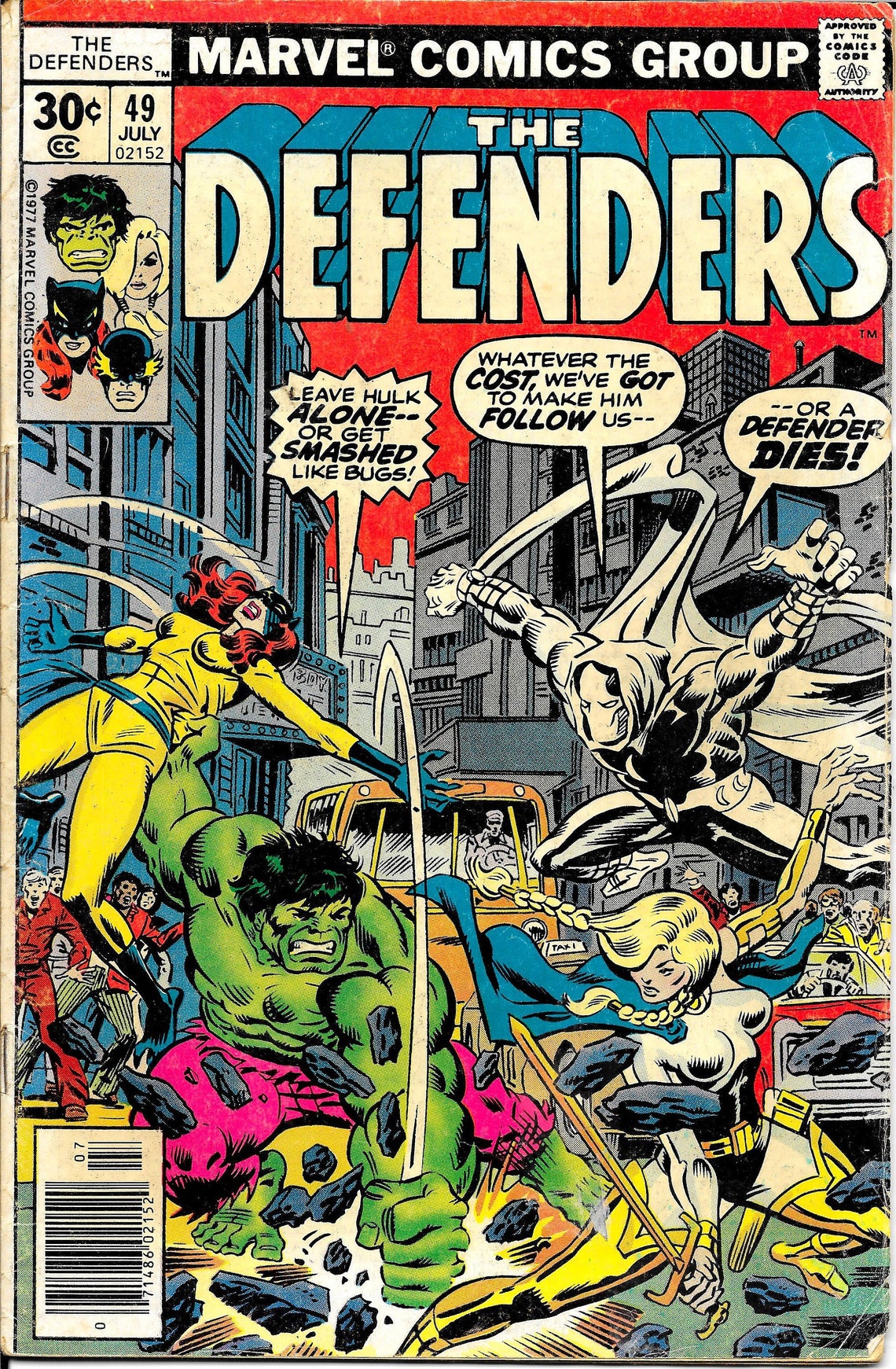 Defenders 49 Hulk Hellcat Valkyrie Scorpio Nighthawk. | Etsy