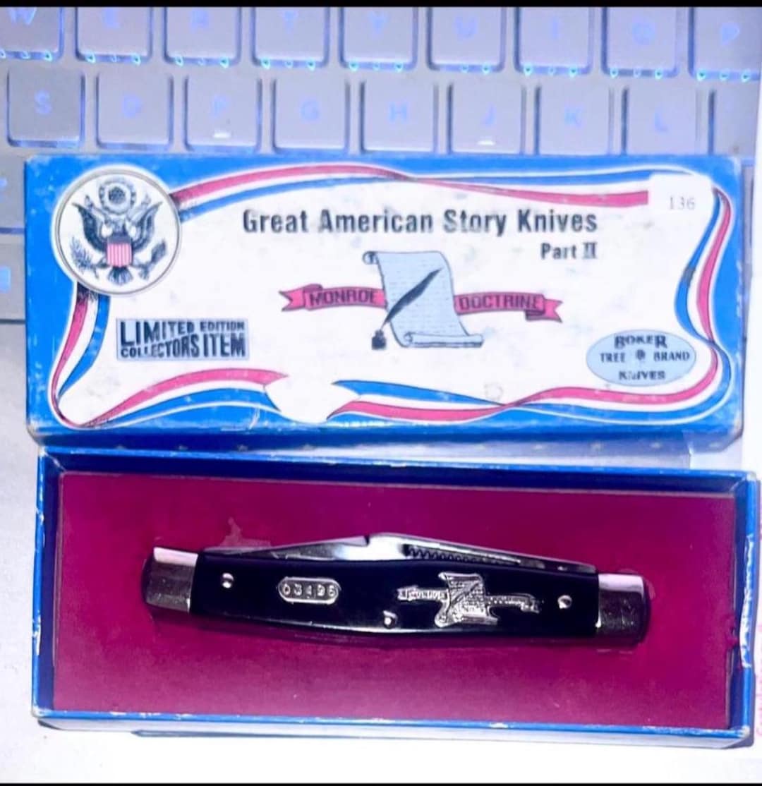 Monroe Doctrine Collector's Knife by Boker, Knife Manufacturer W/ a ...